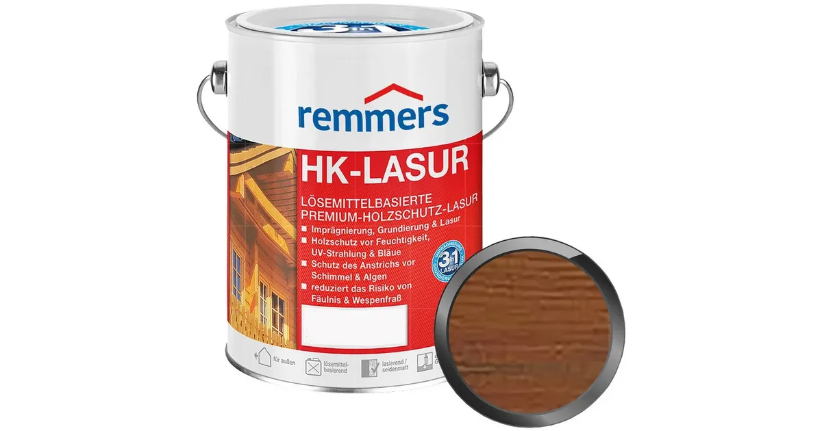 Remmers Hk Lasur Nussbaum 5 L