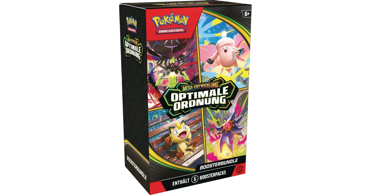 Pokémon Mega-Entwicklung Optimale Ordnung DE 6 Boosterpacks (Juni 2026 ...