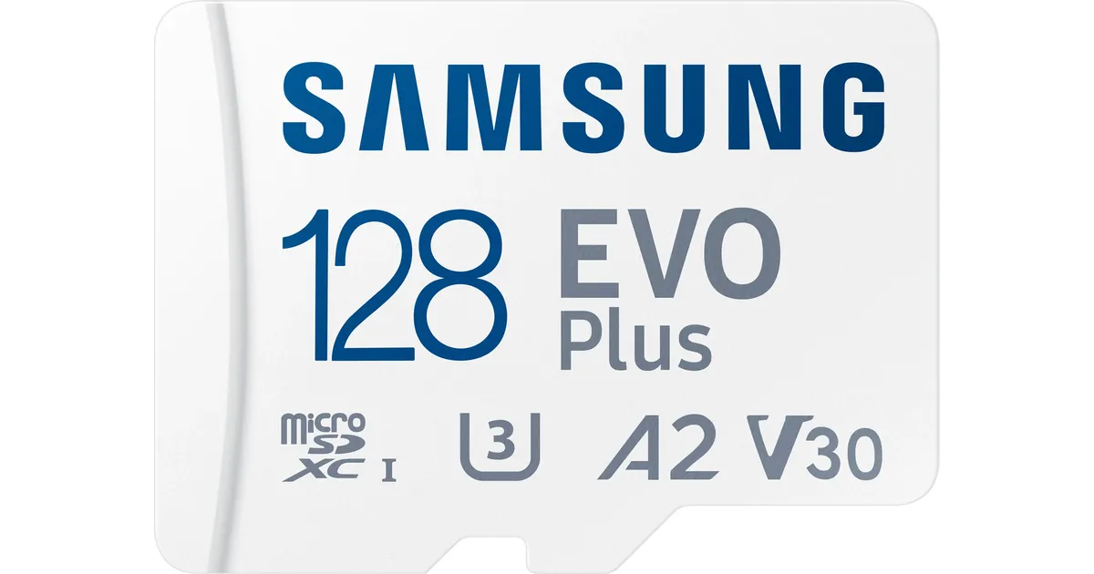 Samsung EVO Plus (2024) 128 GB microSDXC Speicherkarte (160 MB/s, Class ...
