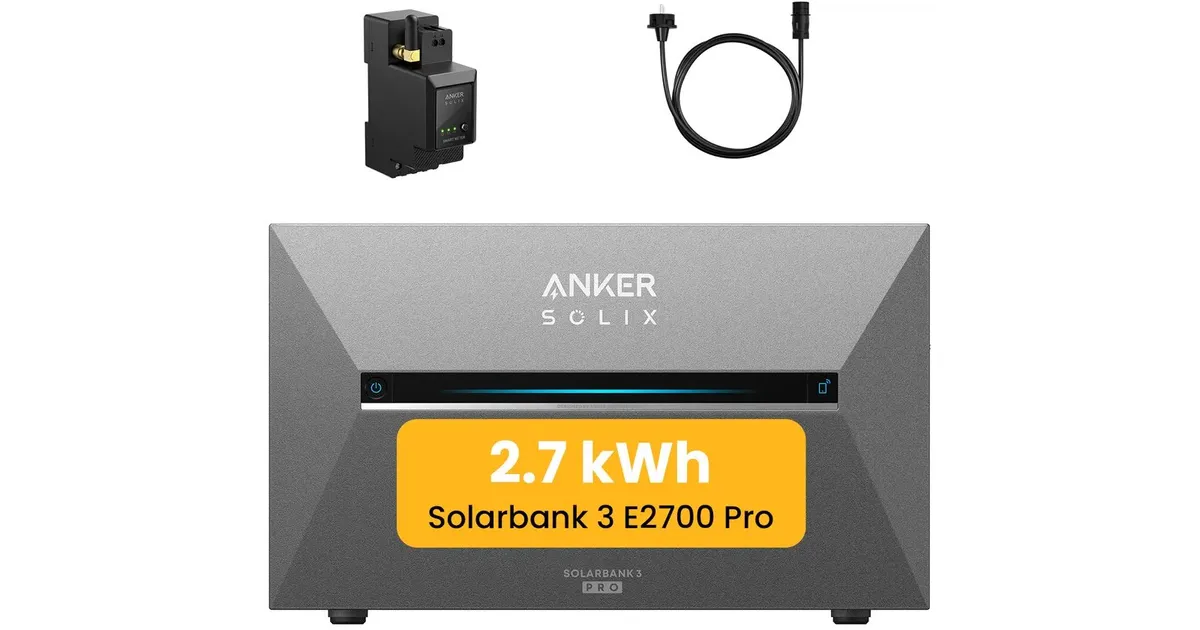 Anker SOLIX Solarbank 3 E2700 Pro ab 999,00 € | billiger.de