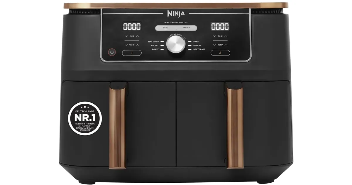 Ninja Foodi MAX Dual Zone AF400EUCP 9,5 l kupfer/schwarz (Juni 2026 ...