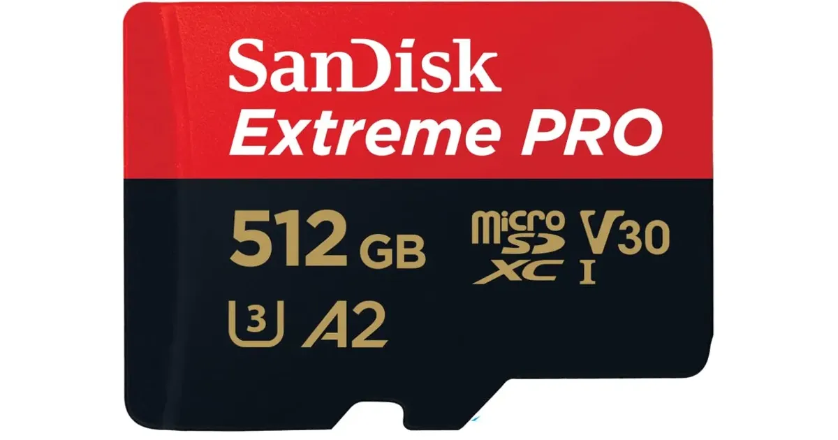 SanDisk Extreme Pro microSDXC UHS-I U3 V30 A2 512 GB+ SD-Adapter (Juni ...