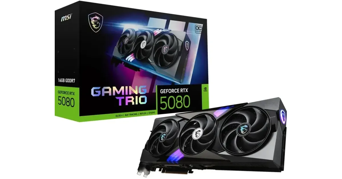 MSI GeForce RTX 5080 Gaming Trio OC 16 GB GDDR7 (Juni 2026 Preise ...