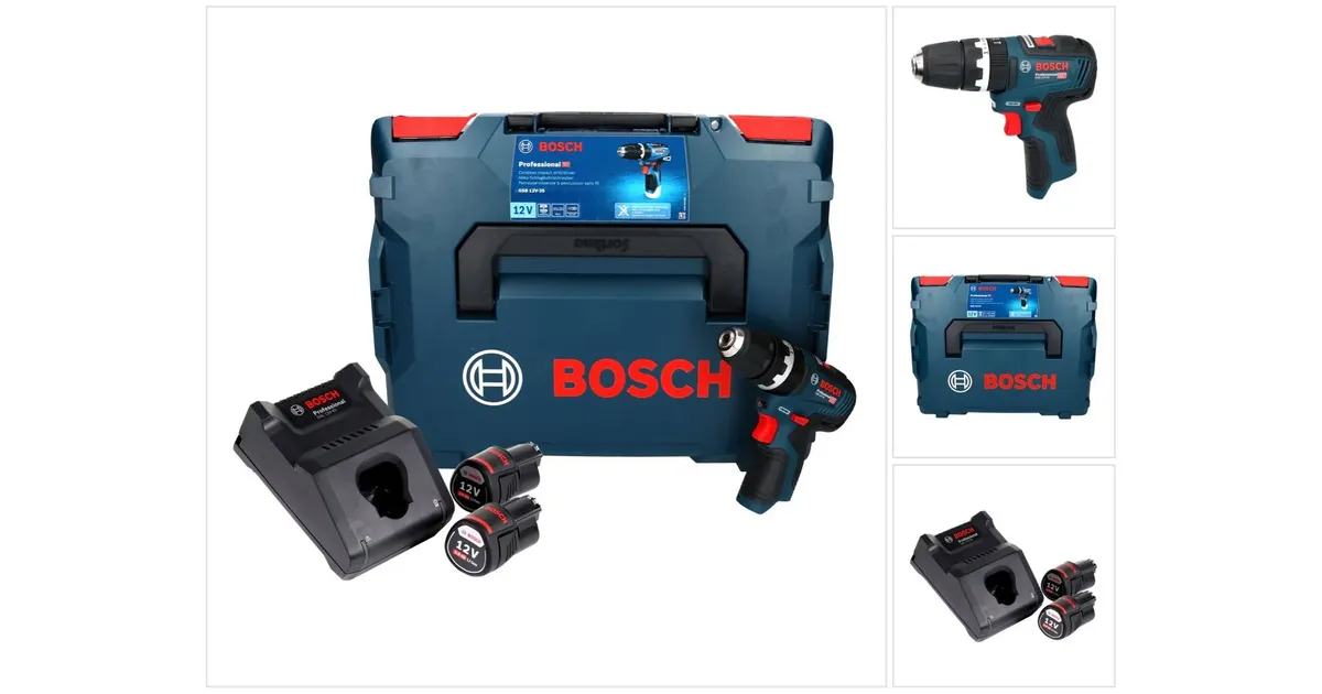Bosch GSB 12V-35 Professional inkl. 2 x 3,0 Ah + L-Boxx (März 2026 ...