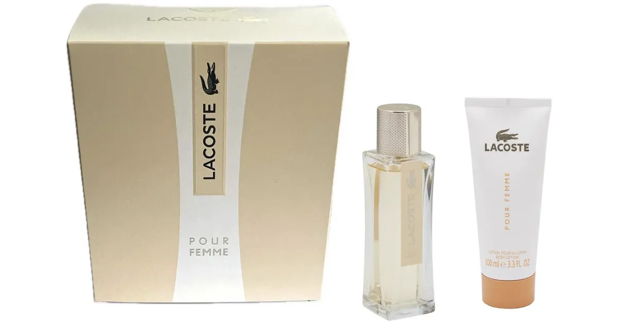Lacoste Pour Femme Eau de Parfum 50 ml + Body Lotion 100 ml Geschenkset ...
