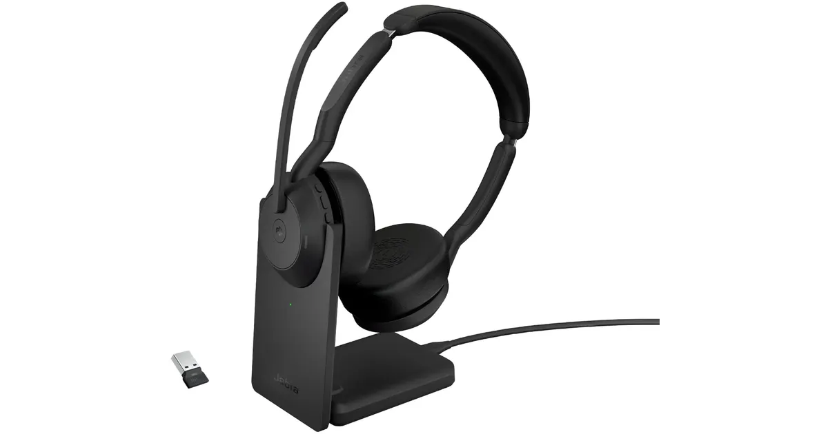 JABRA Evolve2 55 MS Stereo USB-A Link 380a/390a + Ladestation (Juli ...