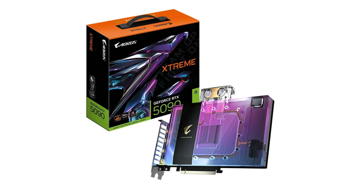 Gigabyte AORUS GeForce RTX 5090 Xtreme Waterforce WB 32 GB GDDR7 (Juni ...