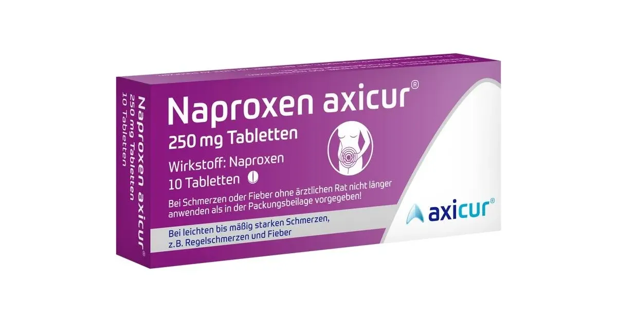 Naproxen axicur 250 mg Tabletten (Juni 2026 Preise) | Preisvergleich ...